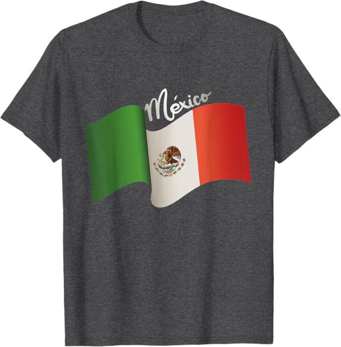 Vintage Mexican Flag Men T-Shirt - Retro Bandera Mexicana Mexico Shirt